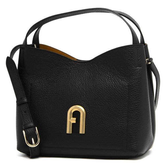 Furla | Bags | Furla Tote Bag Primula Small Hobo Black Yellow | Poshmark